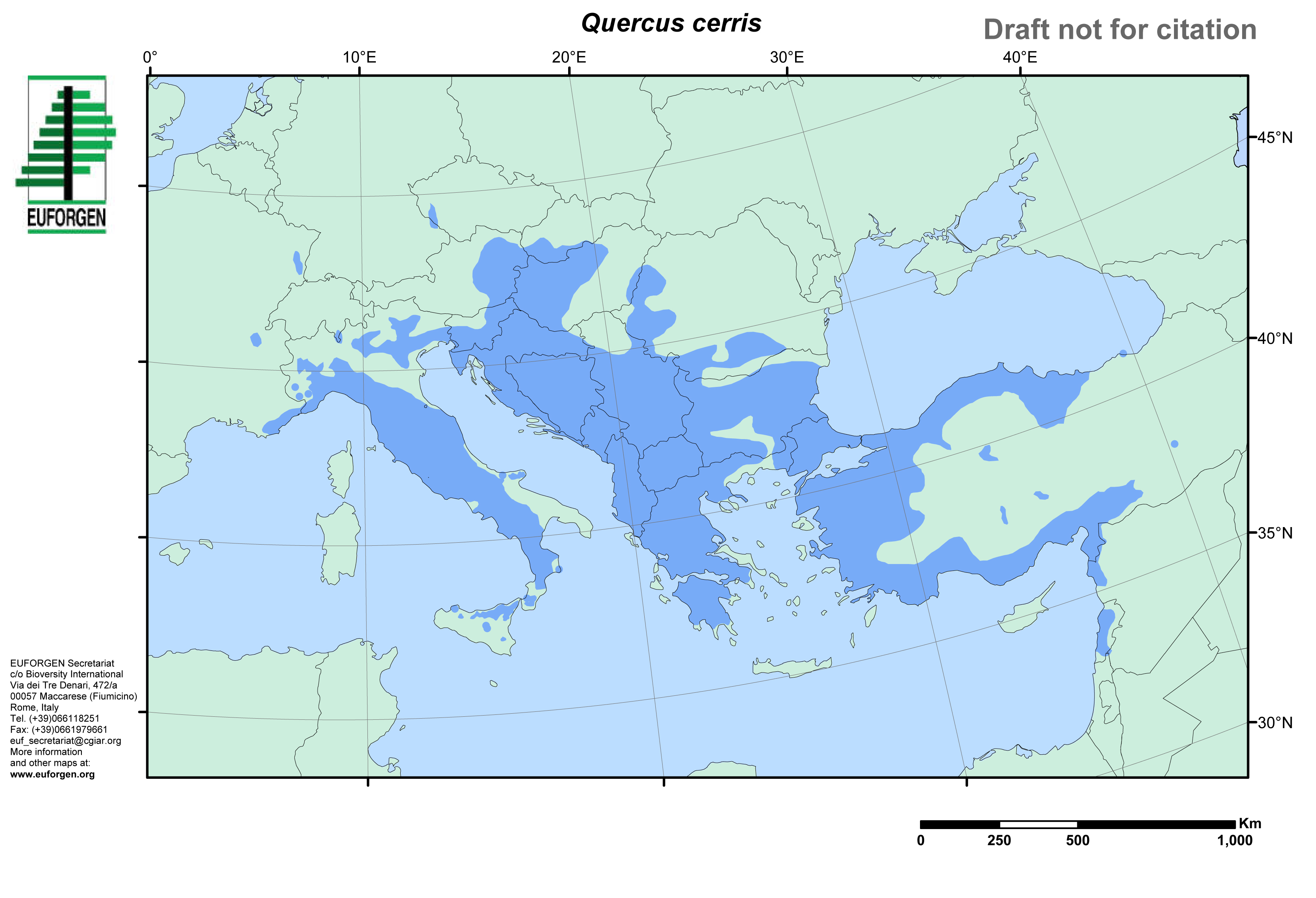 Quercus cerris - EUFORGEN European forest genetic resources programme